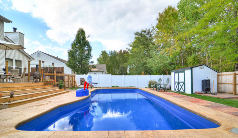 The Moroccan - three corner seating pool - Leisure Pools USA